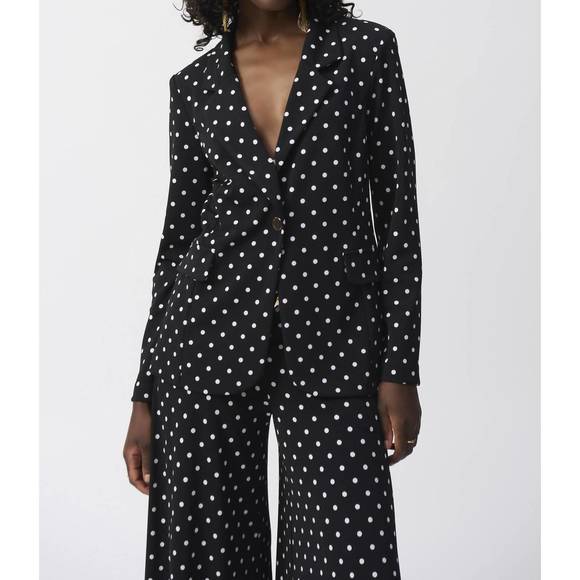 Joseph Ribkoff | Jackets & Coats | New Joseph Ribkoff Polka Dot Boxy ...